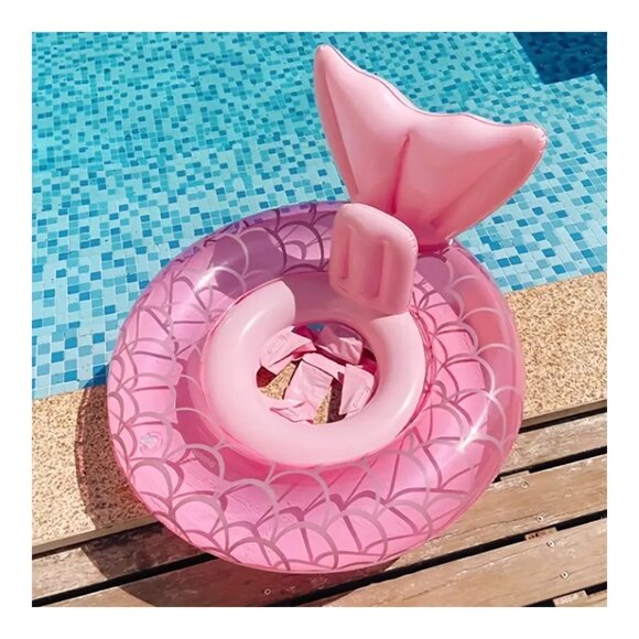 Bath, Skin & Hair | Mermaid Wheel Swimming Float Inflatable Ring With ...